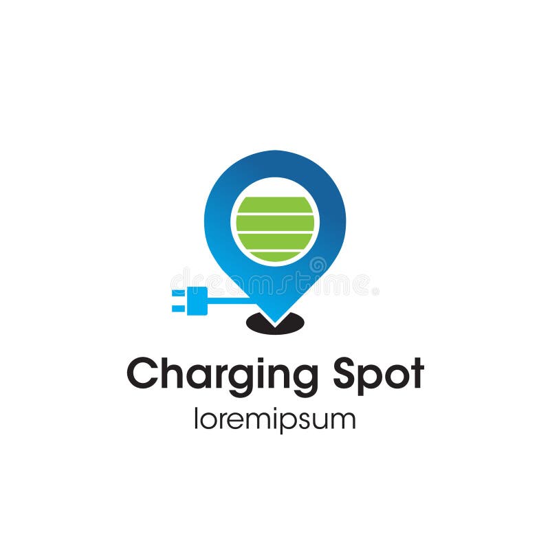 Charging Spot Logo Or Symbol Template Design Stock Vector ...