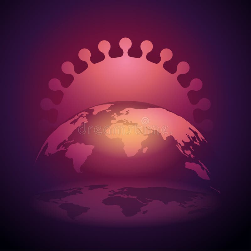 Earth Doomed by Global COVID-19 Pandemic Stock Vector - Illustration of ...
