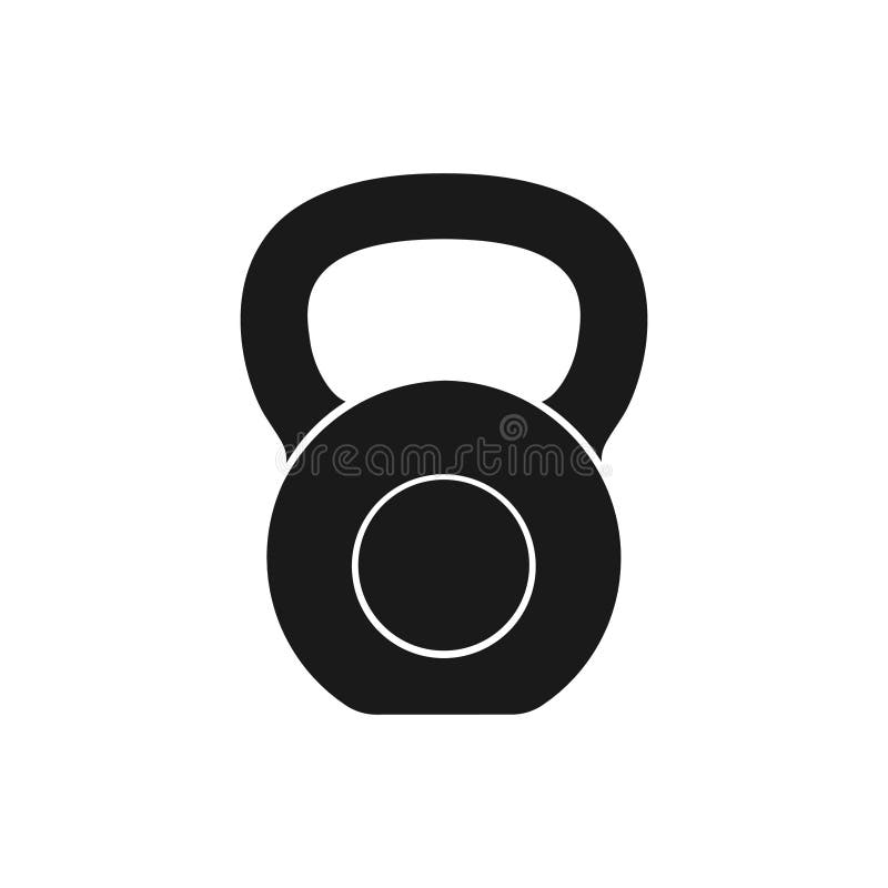 Kettlebell Simple Icon Vector Illustration Design Stock Vector ...
