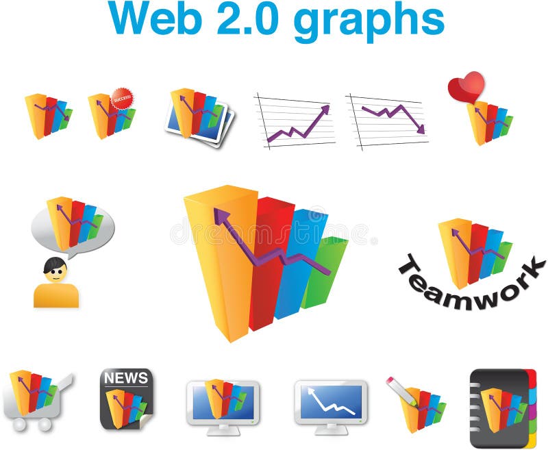 Web 2.0 Diagramme vektor abbildung. Illustration von glanz - 12935169