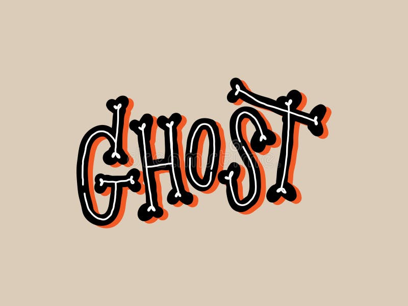 Ghost Halloween Vector Spooky Devil Evil Cartoon Illustration Doodle ...