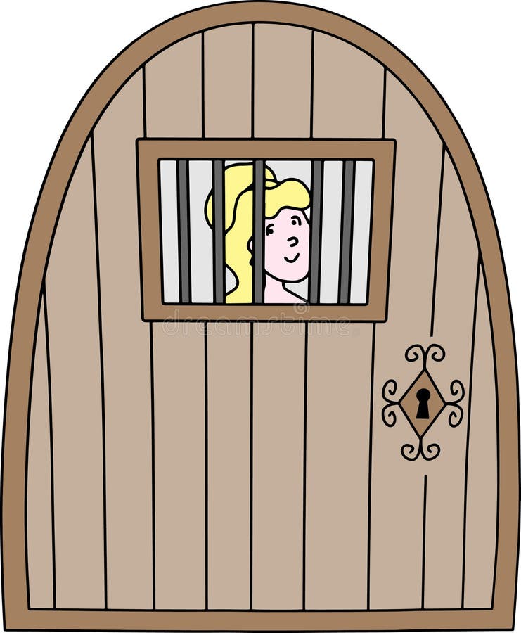 Princess Locked in a Prison Stock Vector - Illustration of graphic ...