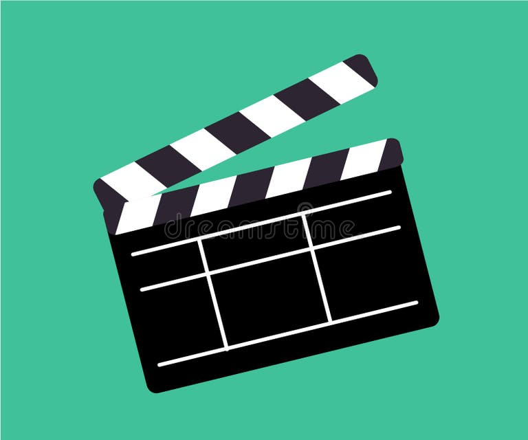 Movie, Clap Board, Vector Illustration, Movie Making Stock Vector ...