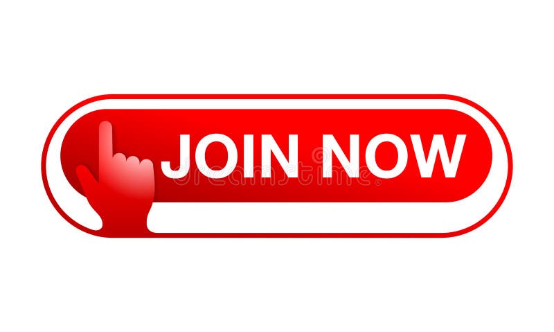 Join Us Now Web Button - Rounded Active UI Element Stock Vector ...