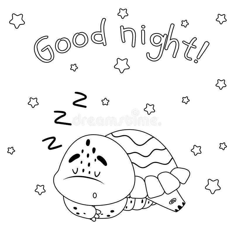Turtle Cartoon Sleep Stock Illustrations – 136 Turtle Cartoon Sleep ...