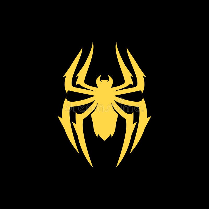 Gold spider web stock illustration. Illustration of blank - 10125543