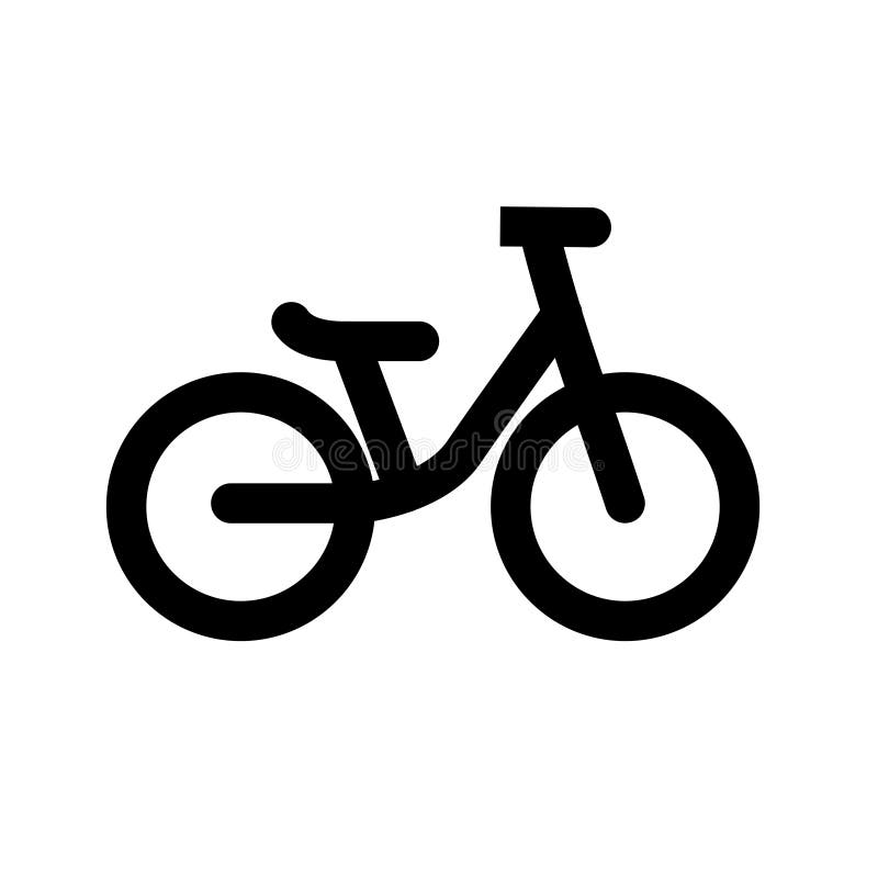 Simple Bike Line Outline Vector Icon Illustration Design Stock Vector ...