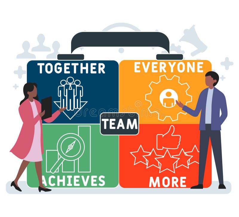 Together Everyone Achieves More Stock Illustrations – 207 Together ...