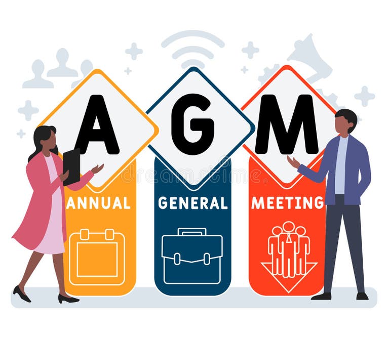 AGM - Annual General Meeting Acronym, Business Concept. Stock Vector ...