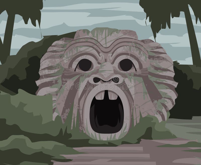 Orcus Mouth Underworld Cave Greek Mythology Entrance Stock Vector ...