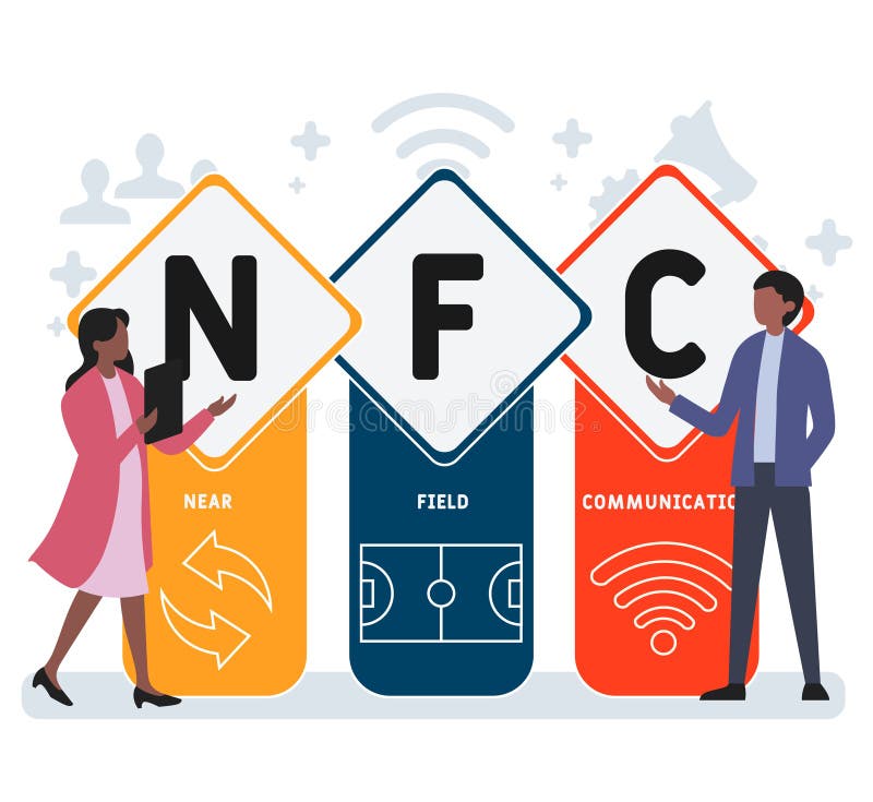 NFC - Near Field Communication Acronym, Business Concept. Stock Vector ...