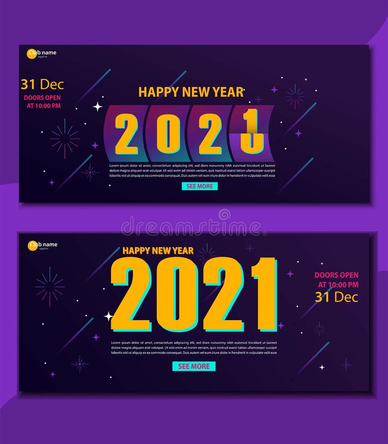 Vector Illustration New Year Concept Stock Vector - Illustration of ...