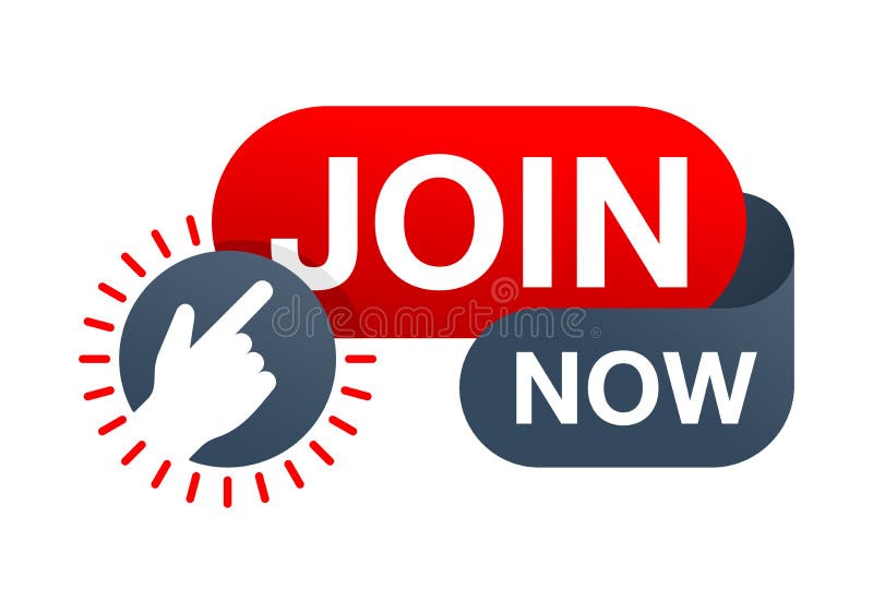 Join Us Now Button - Rounded Banner UI Elemen Stock Vector ...
