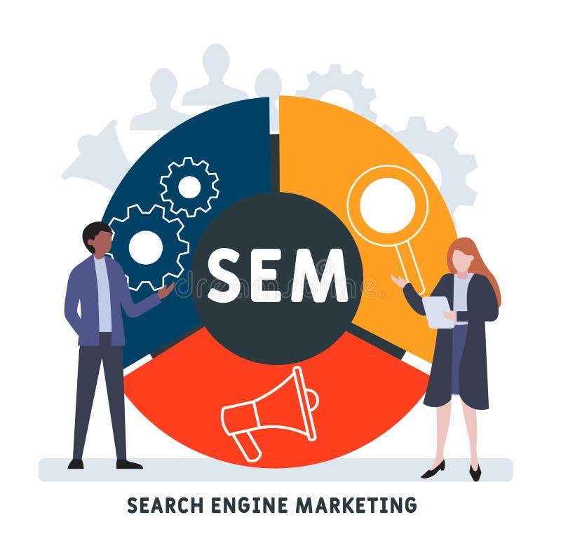 SEM - Search Engine Marketing Acronym, Business Concept. Stock Vector ...