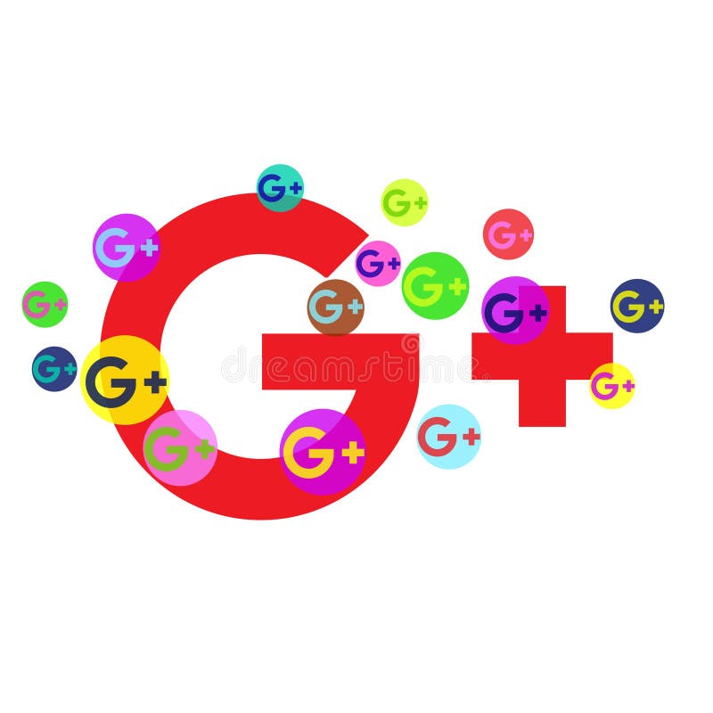 Google Plus Icon on White Background. Editorial Image - Illustration of ...