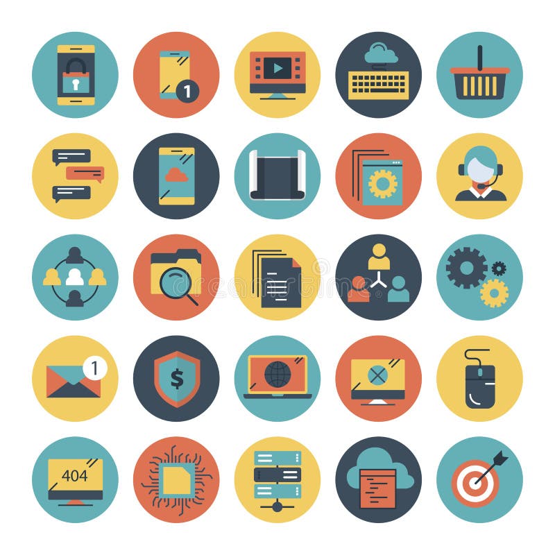 Business and Management Icon Set for Websites and Mobile Applications ...