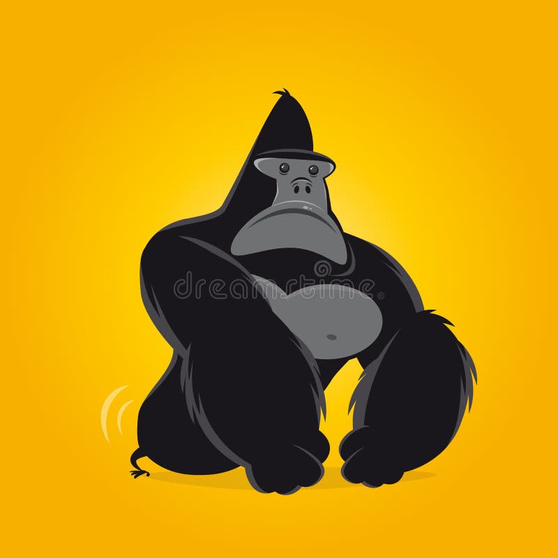 Silverback Gorilla Cartoon