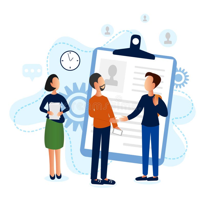 Newbie Office Worker Concept, Great Design for Any Purposes. Stock ...