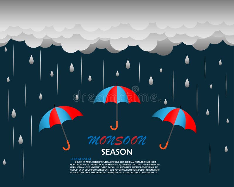 Poster Banner Design Monsoon Season Stock Illustrations – 940 Poster ...