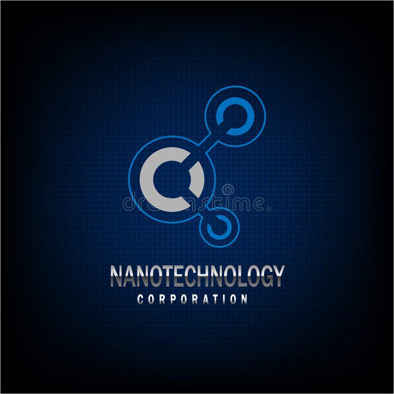 Nanotechnology Logo, Simple Gray Style Stock Vector - Illustration of ...
