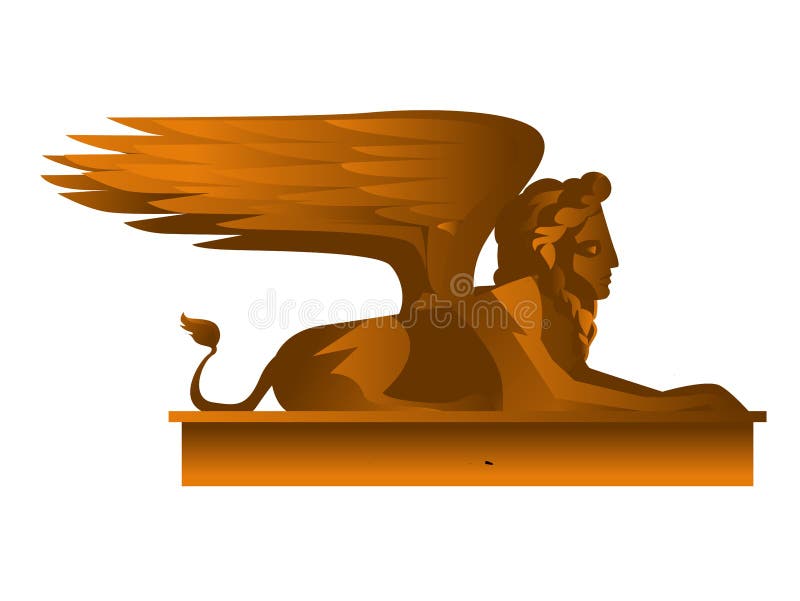 Sphinx Riddle, Greek Mythology Tale Stock Vector - Illustration of ...