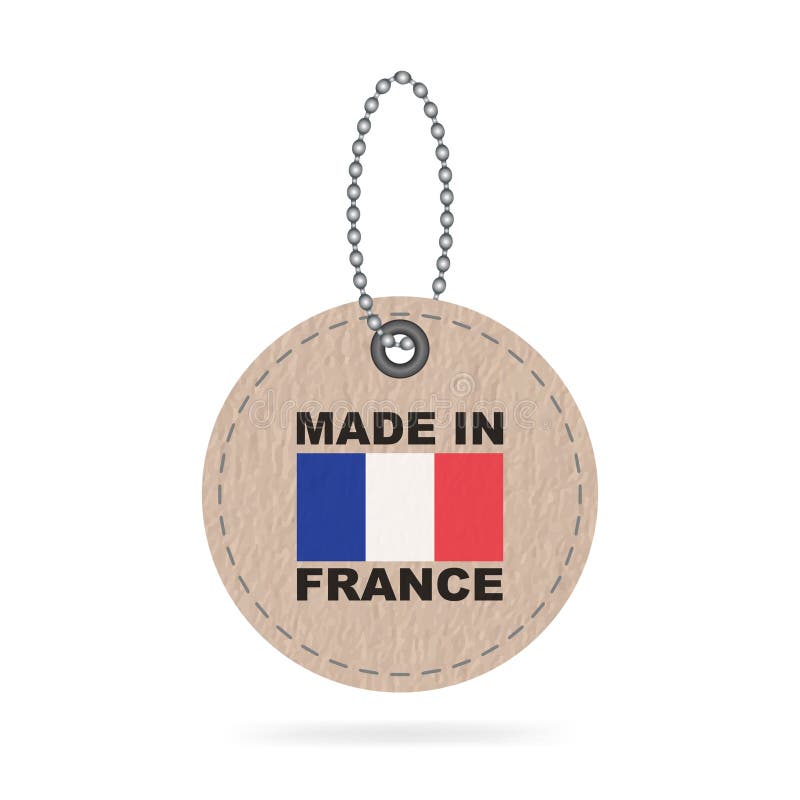 Made in France Tag, Paper Label, 3d Vector Illustration Stock Vector ...