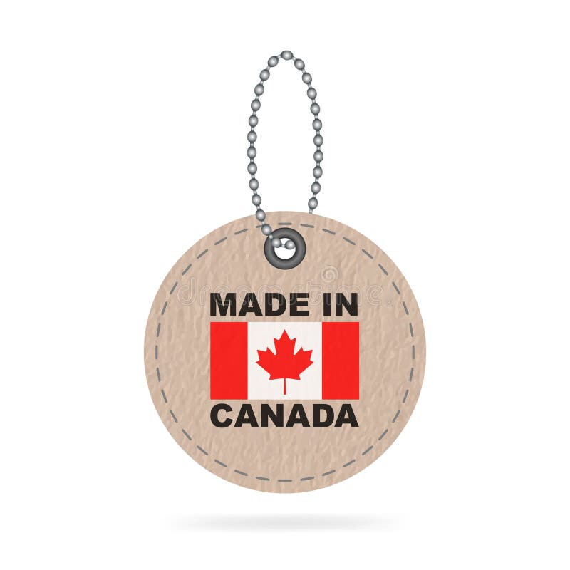Made in Canada Tag, Paper Label, 3d Vector Illustration Stock Vector ...