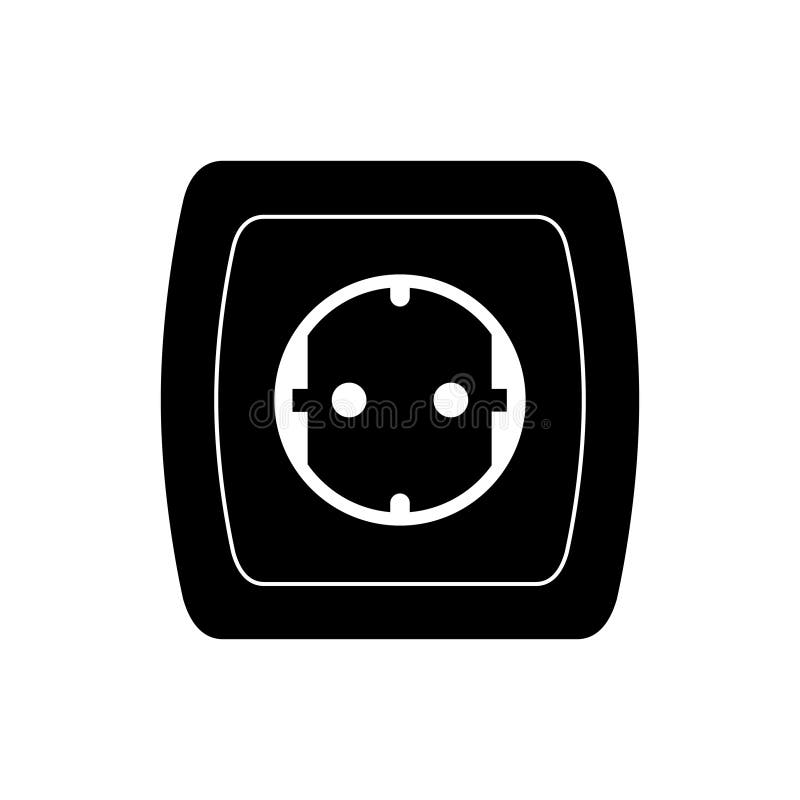 Electric Outlet Icon, Vector Illustration Stock Vector - Illustration ...