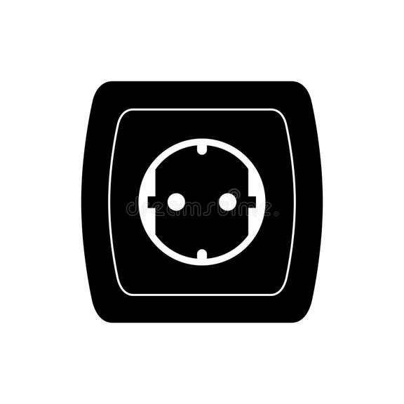 Electric Outlet Icon, Vector Illustration Stock Vector - Illustration ...