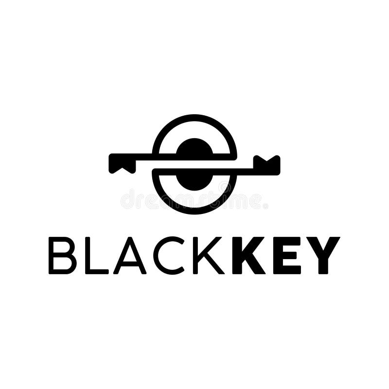 Black Key Logo Design and Letter B, Premium Graphic Symbol Stock Vector ...