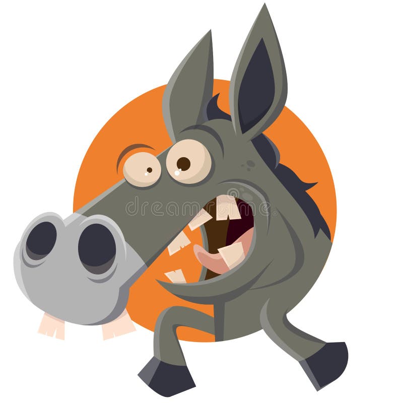 Crazy Donkey Cartoon