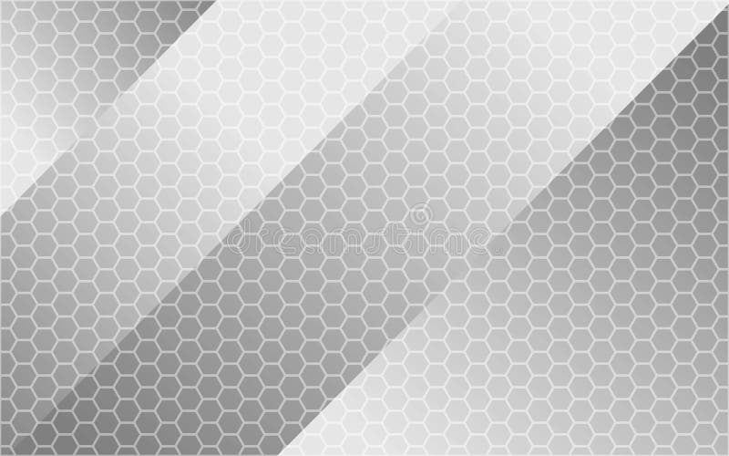 Modern Grey Abstract Vector Background with Hexagon Texture Stock ...