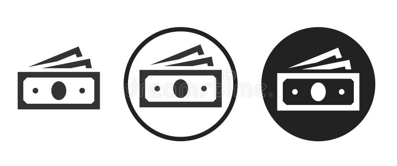 Banknote Icon . Web Icon Set . Icons Collection. Simple Illustration ...