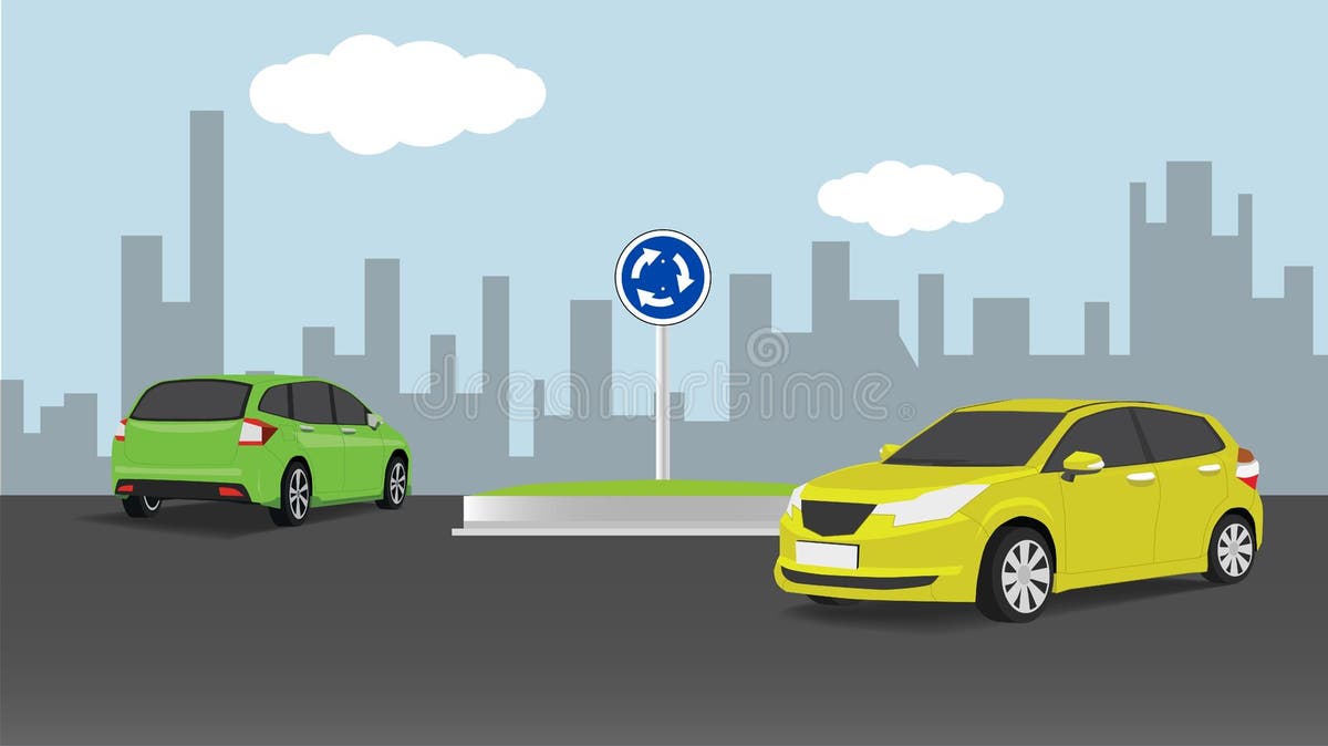 Cartoon Roundabout Stock Illustrations – 934 Cartoon Roundabout Stock ...