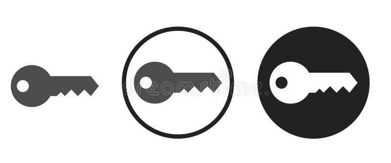 Key Lock Unlock Safe Icon . Stock Illustration - Illustration of ...