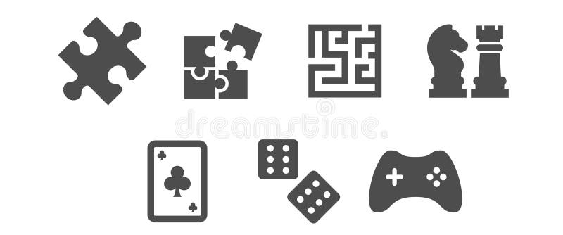 Puzzles games icon . stock illustration. Illustration of geometric ...