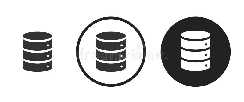 Database Icon . Web Icon Set Stock Illustration - Illustration of cloud ...