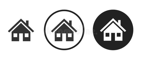 Detached house icon stock illustration. Illustration of march - 205462702