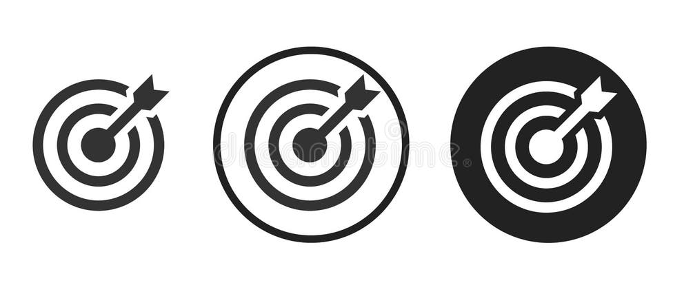 Focal point icon stock illustration. Illustration of achievement ...