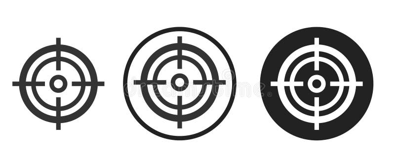 Focal Point or Focus Icon Design. Vector Stock Vector - Illustration of ...