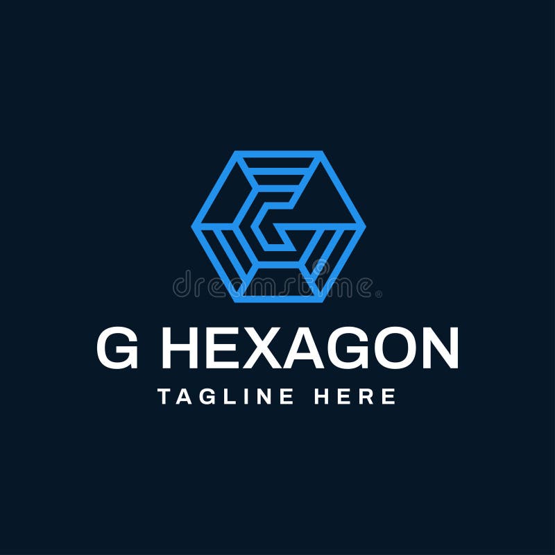 Letter G Logo Design with a Hexagon Shape. Vector for Business, Company ...