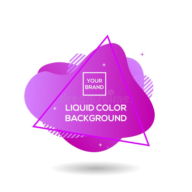 Purple Liquid Color Background Design. Fluid Gradient Shapes ...