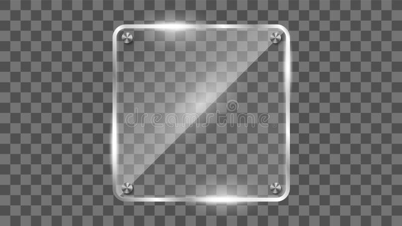 Transparent Shape Glass Style Illustration Stock Vector - Illustration ...