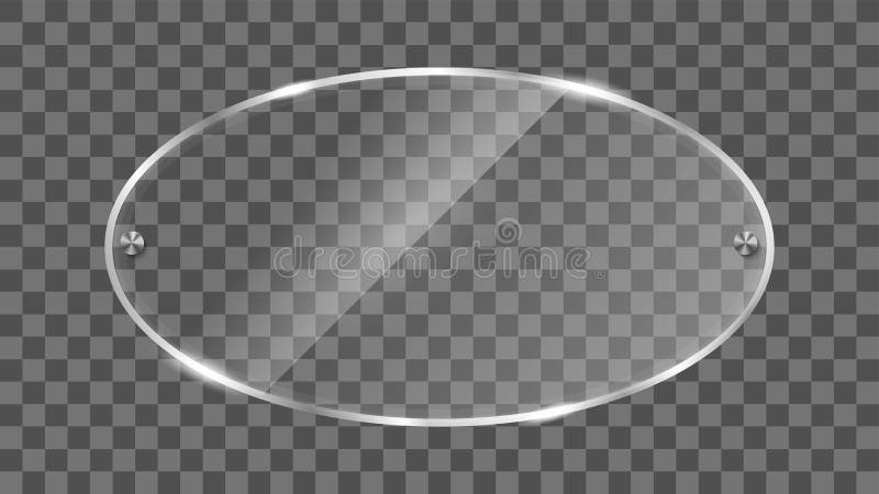 Transparent Shape Glass Style Illustration Stock Vector - Illustration ...