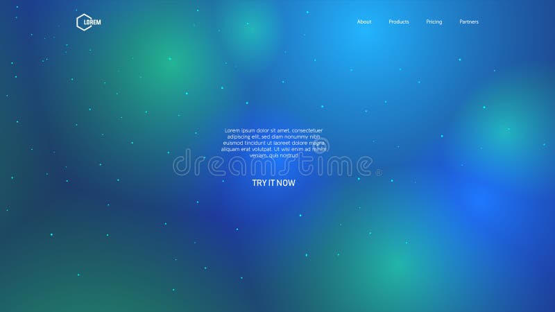 Light Color Landing Page Background Design Template Stock Vector ...