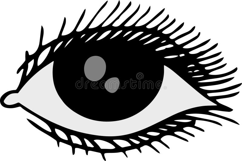 Eye logo design on white stock vector. Illustration of clipart - 206227680