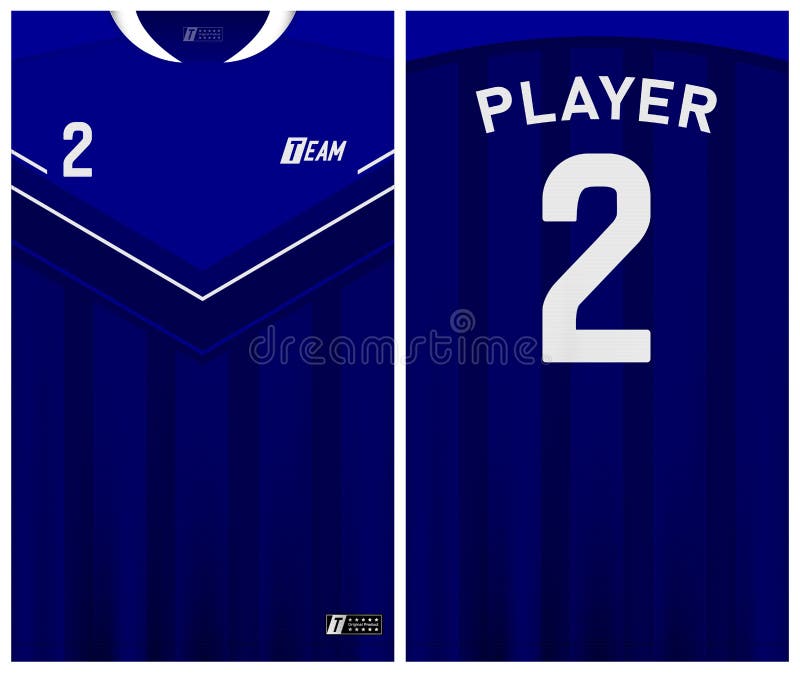 Football Jersey Front and Back Design Template Stock Vector ...