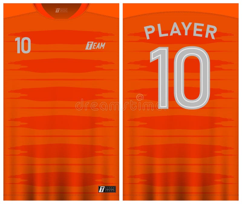 Football Jersey Front and Back Design Template Stock Vector ...