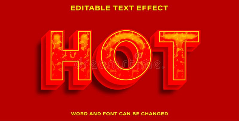 Hot Font Editable Stock Illustrations – 690 Hot Font Editable Stock ...