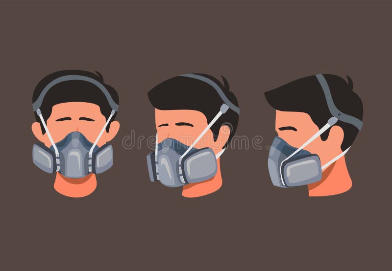 Gas Mask Vector Side View